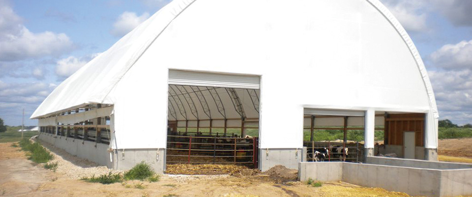 Farm Buildings - Arch Truss Fabric, Metal & Hybrid | ClearSpan