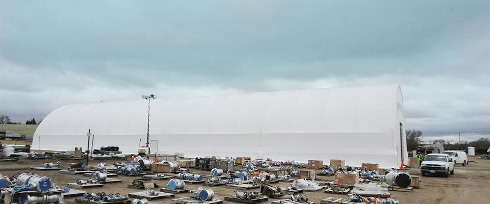 Temporary Construction Warehouse | ClearSpan